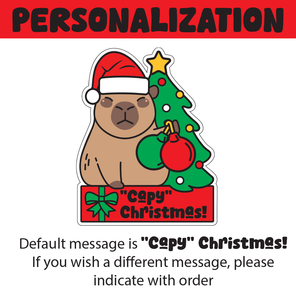 Capybara "Capy" Christmas Lawn Sign