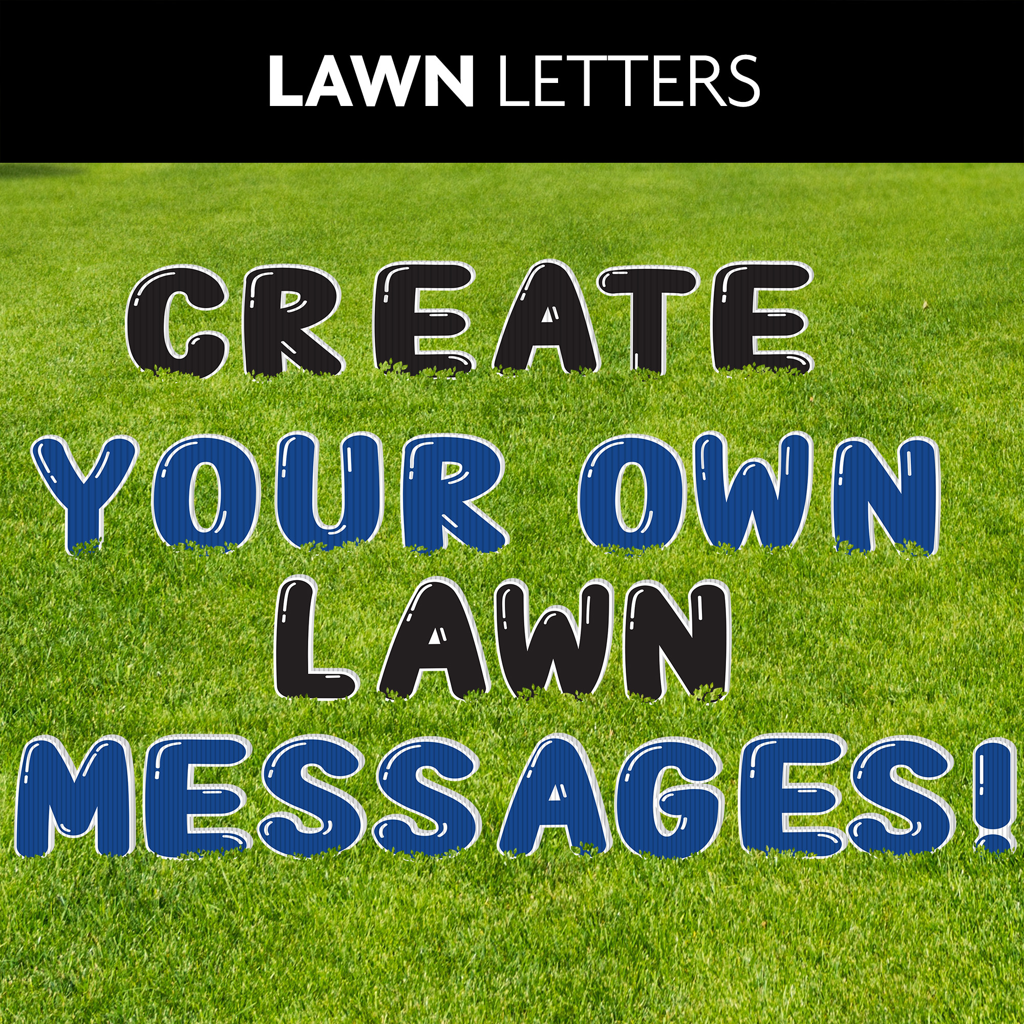 Graduation Lawn Letters Message