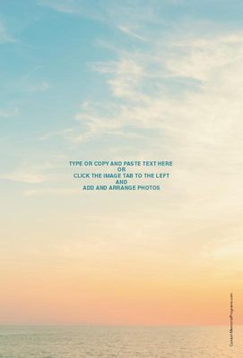 Browse Design - Cool Sunset - Single Page Programs - Custom Memorial ...