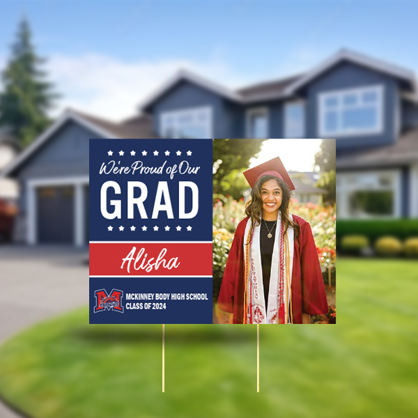 Personalized Senior Yard Sign - Design C - Print Noise