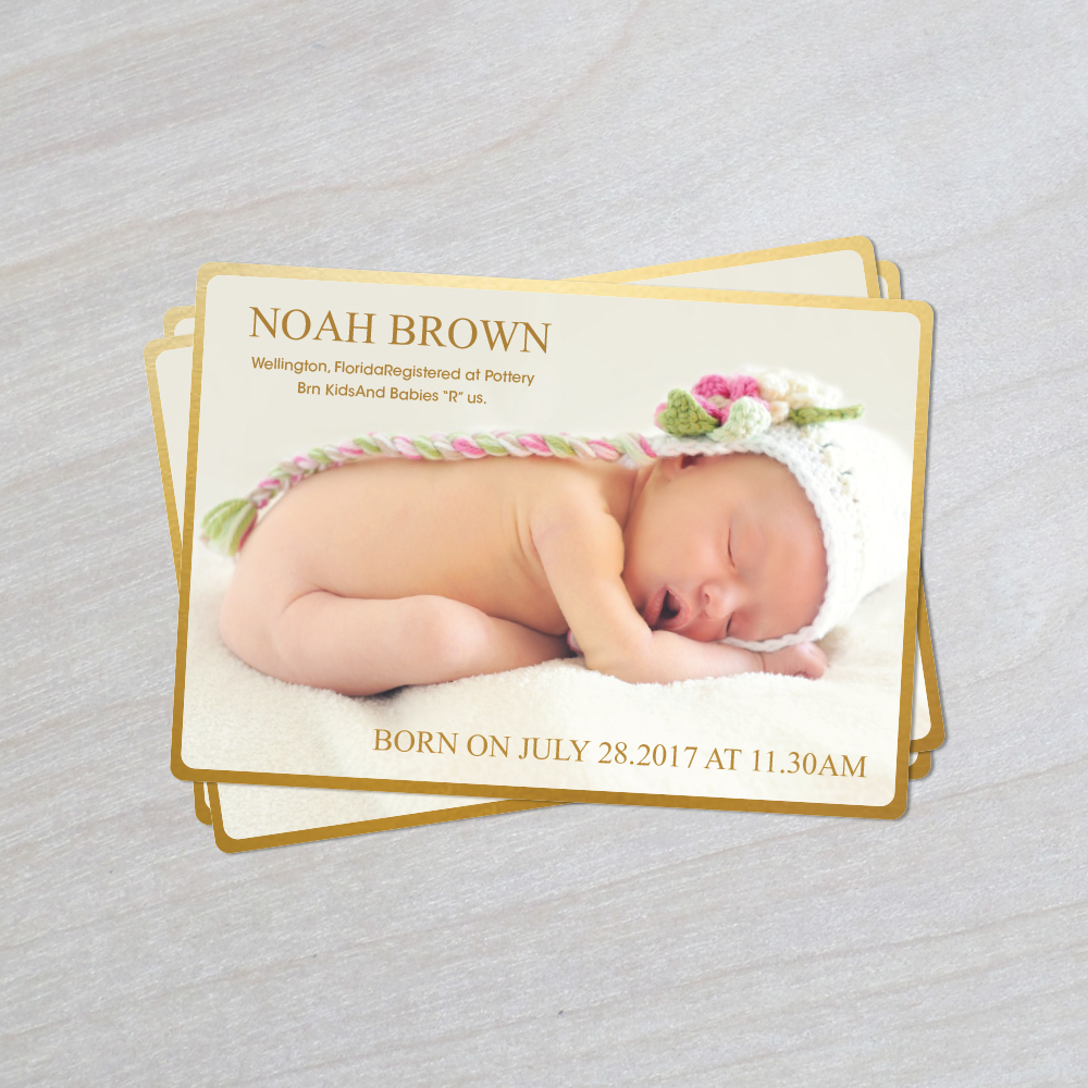 Birth Announcements Luxury - SEL-FAST PRINTING