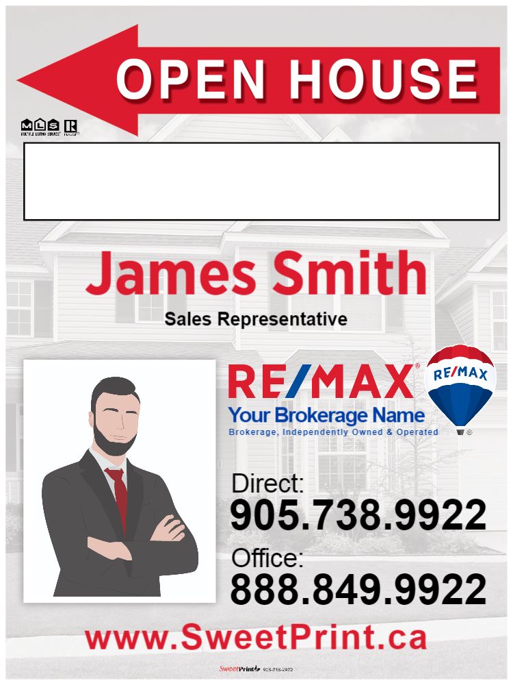 Browse Design - Open House Sandwich Board - Sweet Print Inc