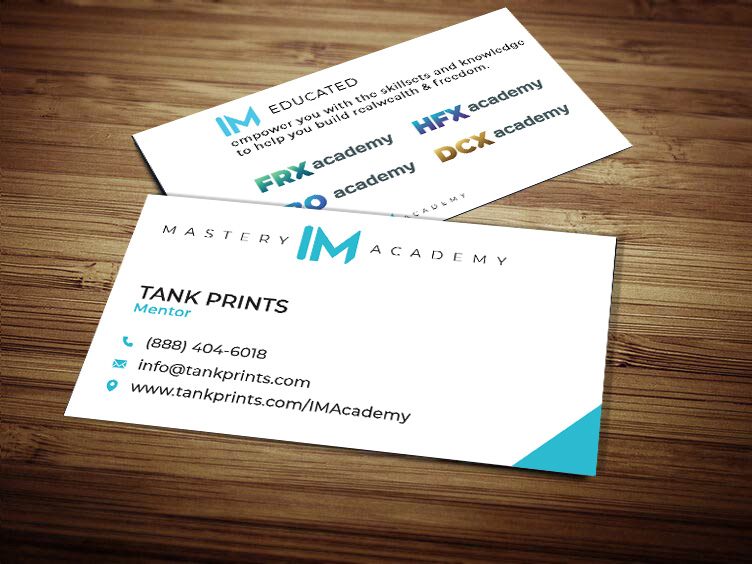 IM Academy Business Cards - Tank Prints