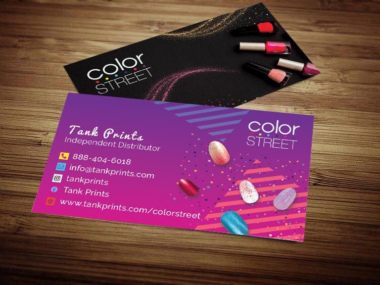 Color Street Business Cards - FREE SHIPPING | Tank Prints
