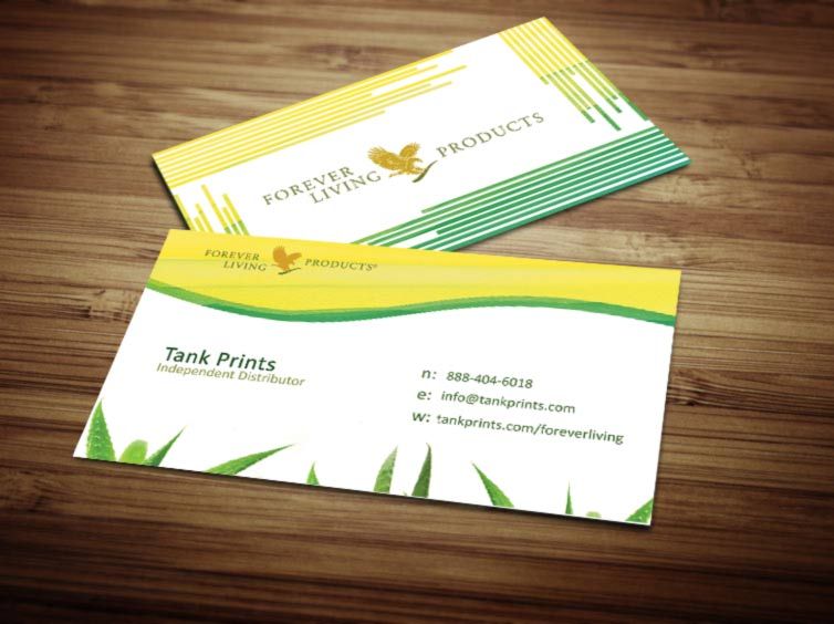 Forever Living Business Cards - Tank Prints