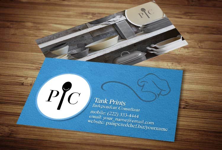 Pampered Chef Business Cards | Tank Prints | FREE SHIPPING