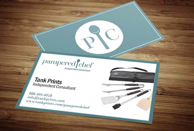 Pampered Chef Business Cards | Tank Prints | FREE SHIPPING