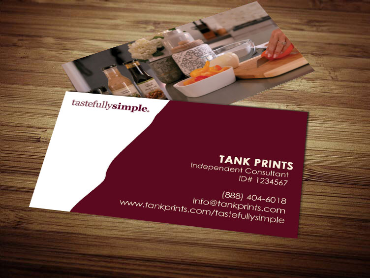 Tastefully Simple Business Cards - Tank Prints
