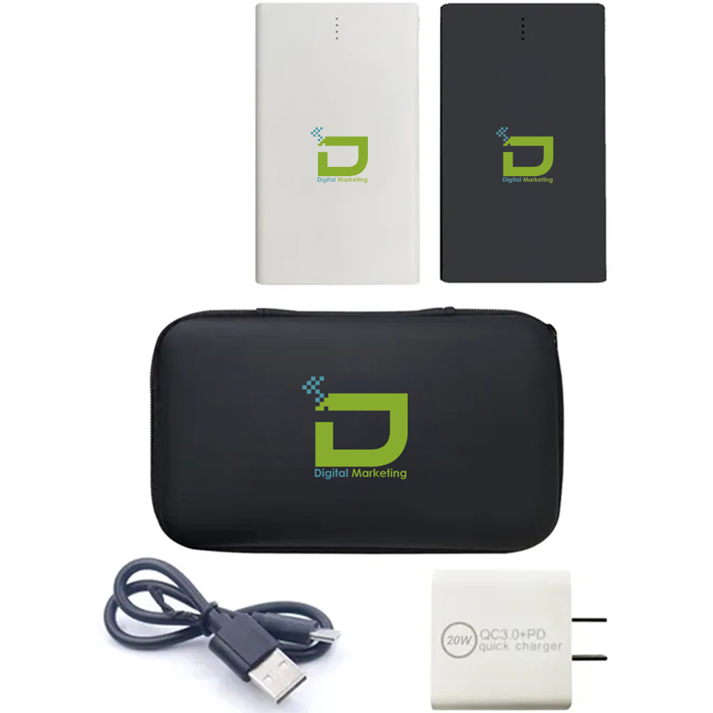 20w Wall Charger and 2500 mAH Power Bank Set - EverPrint